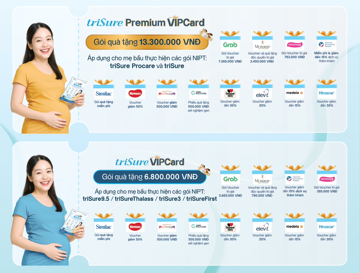 triSure VIP Card là gì? Đặc quyền VIP từ triSure NIPT dành cho mẹ bầu ...